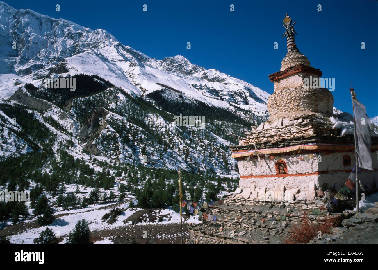 Tschorten Chorten Stupa Buddhism holy cult construction temple pilgrim ...