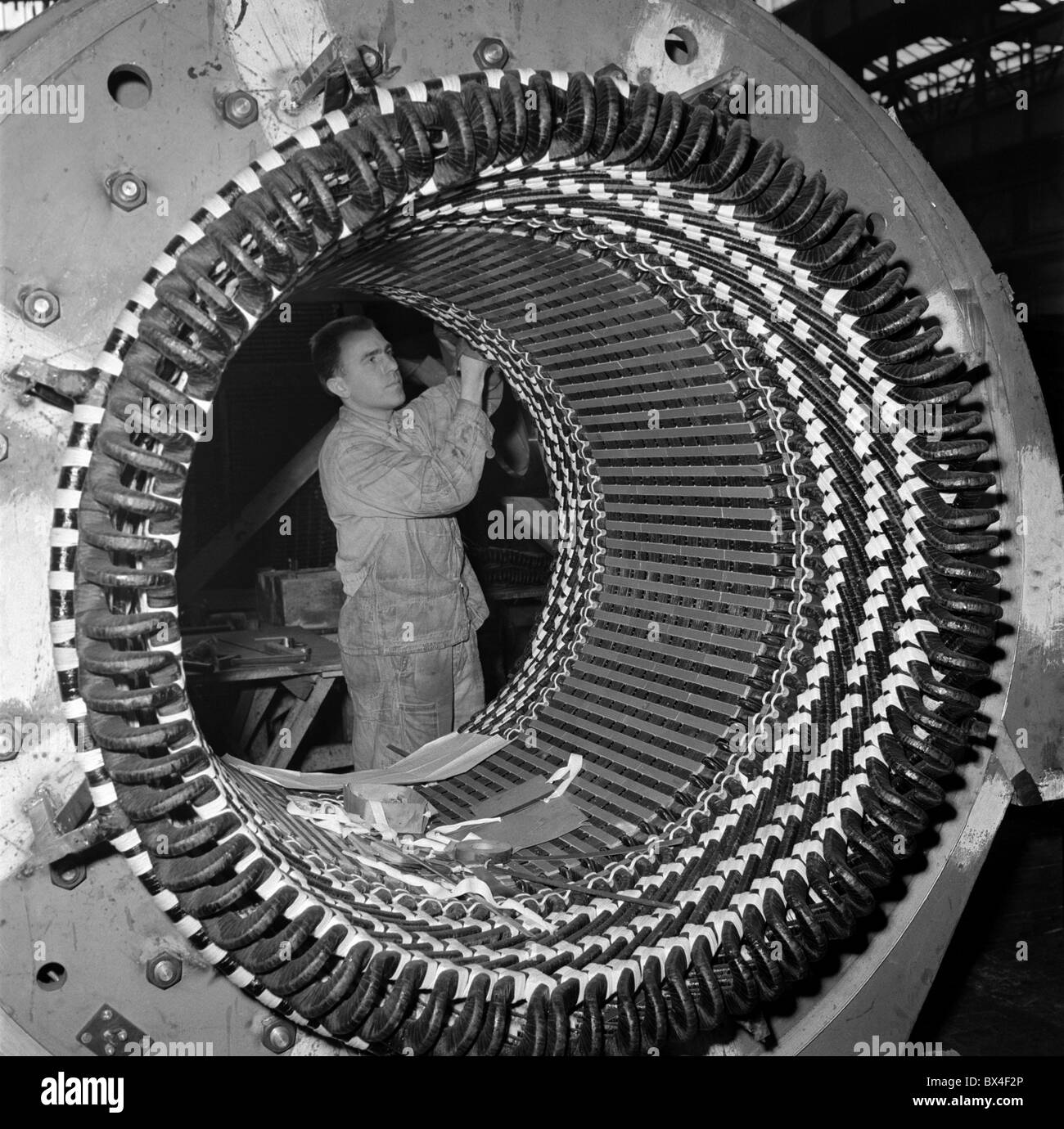 metal plant, compressor, "CKD", assembly Stock Photo - Alamy