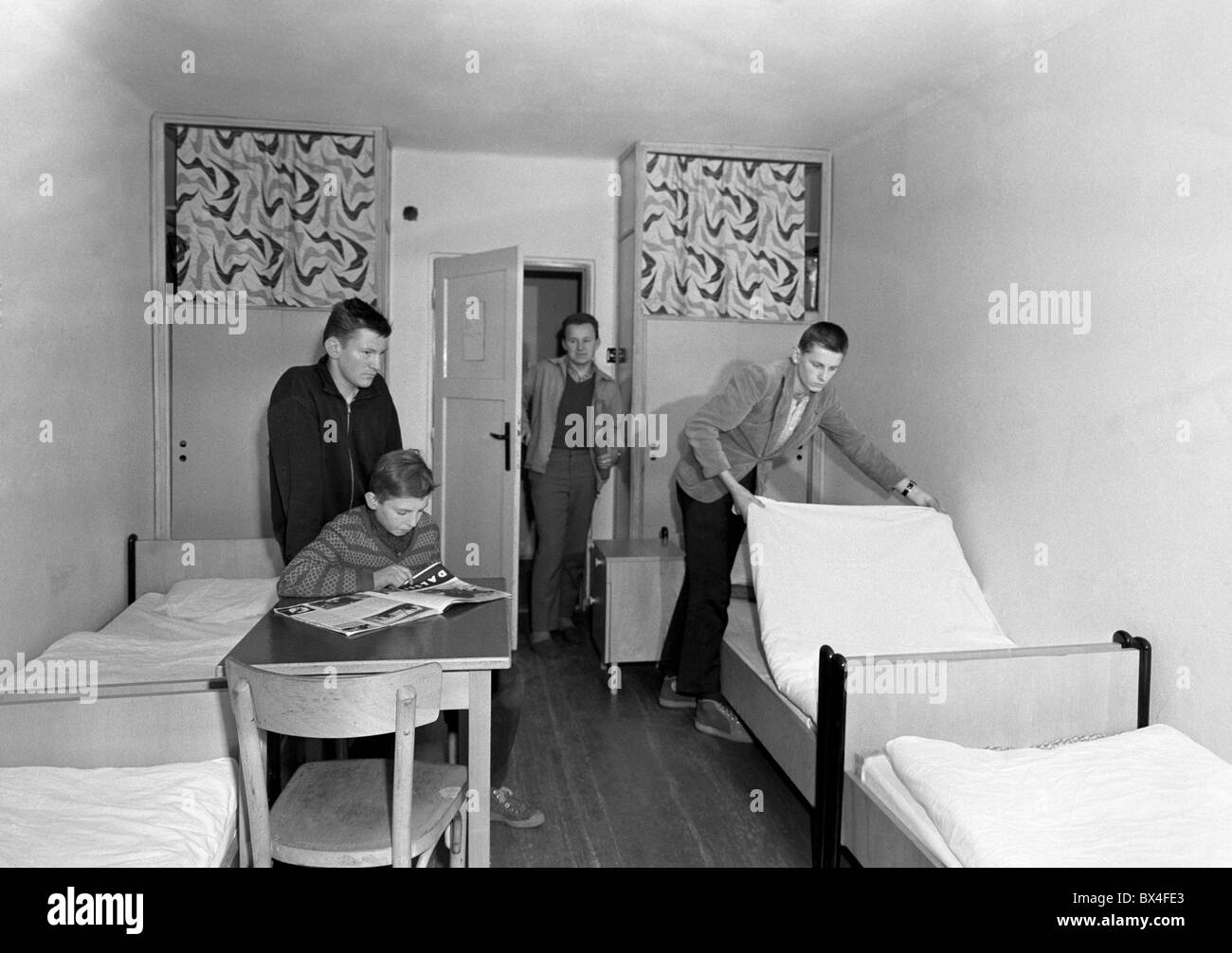 Dormitory Black and White Stock Photos & Images - Alamy