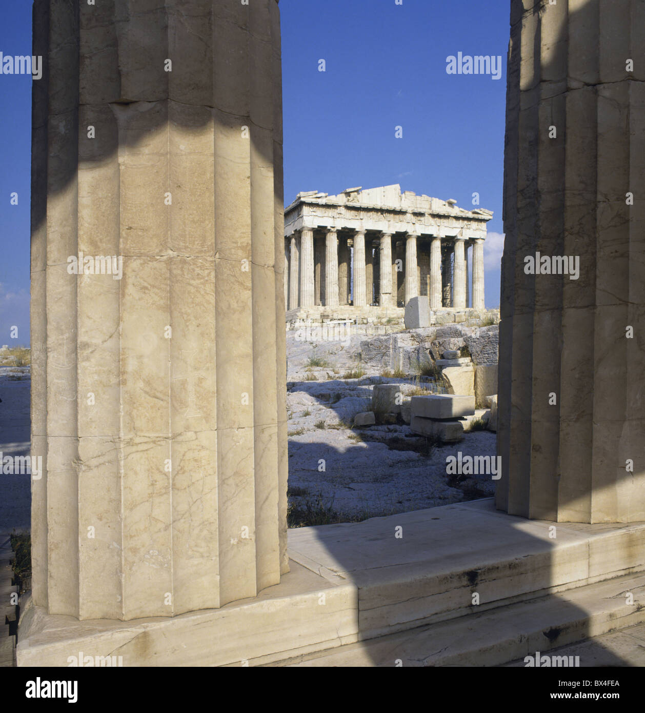 Parthenon propylon columns Acropolis acropolis Athens Greece Europe ...