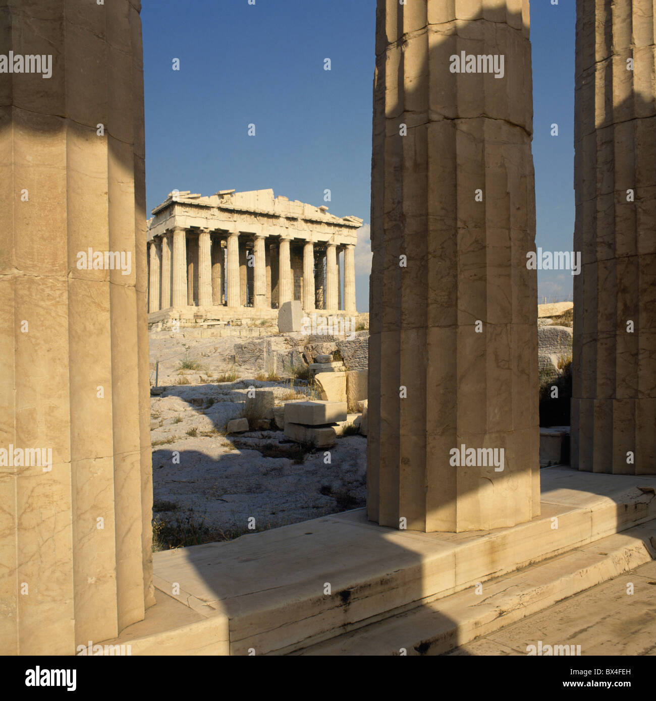 Parthenon propylon columns Acropolis acropolis Athens Greece Europe ...