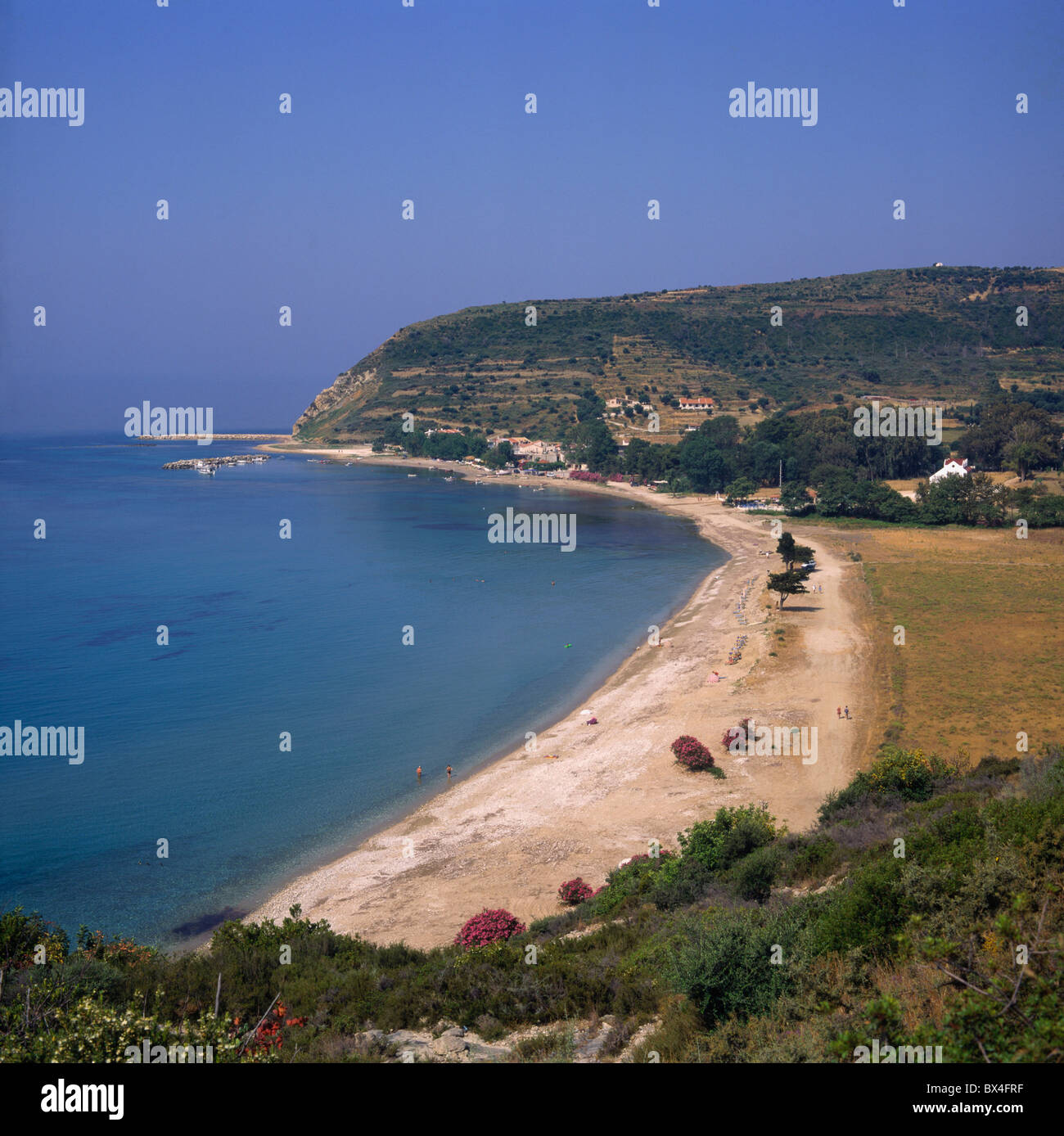 scenery landscape bay beach seashore sea coast Mediterranean Sea Kato ...