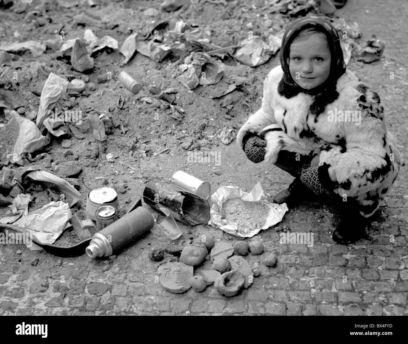 With garbage Black and White Stock Photos & Images - Alamy