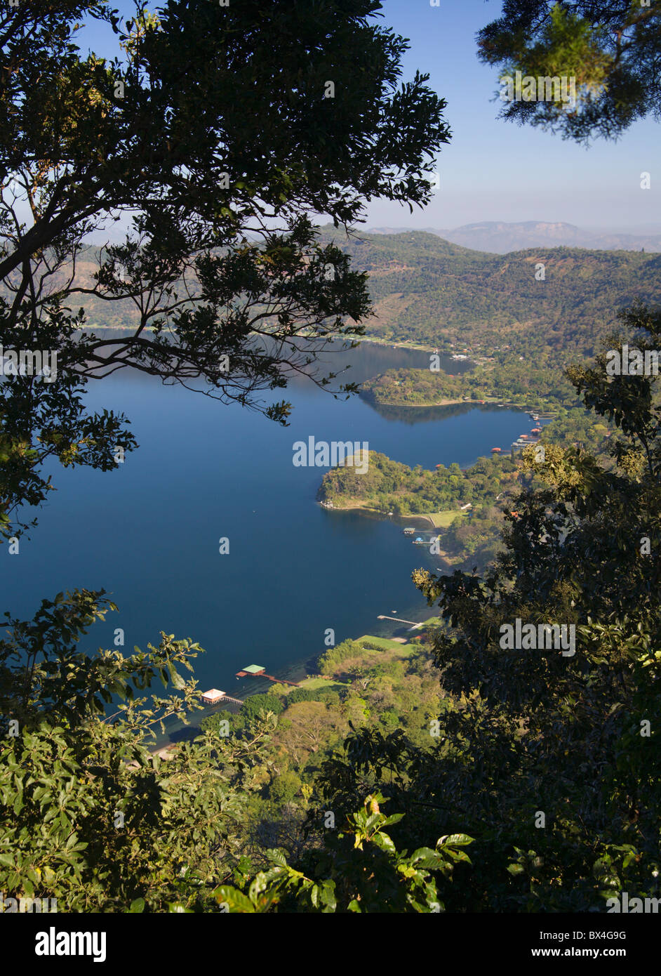 Lago Coatepeque overview lake crater lake scenery landscape to the ...