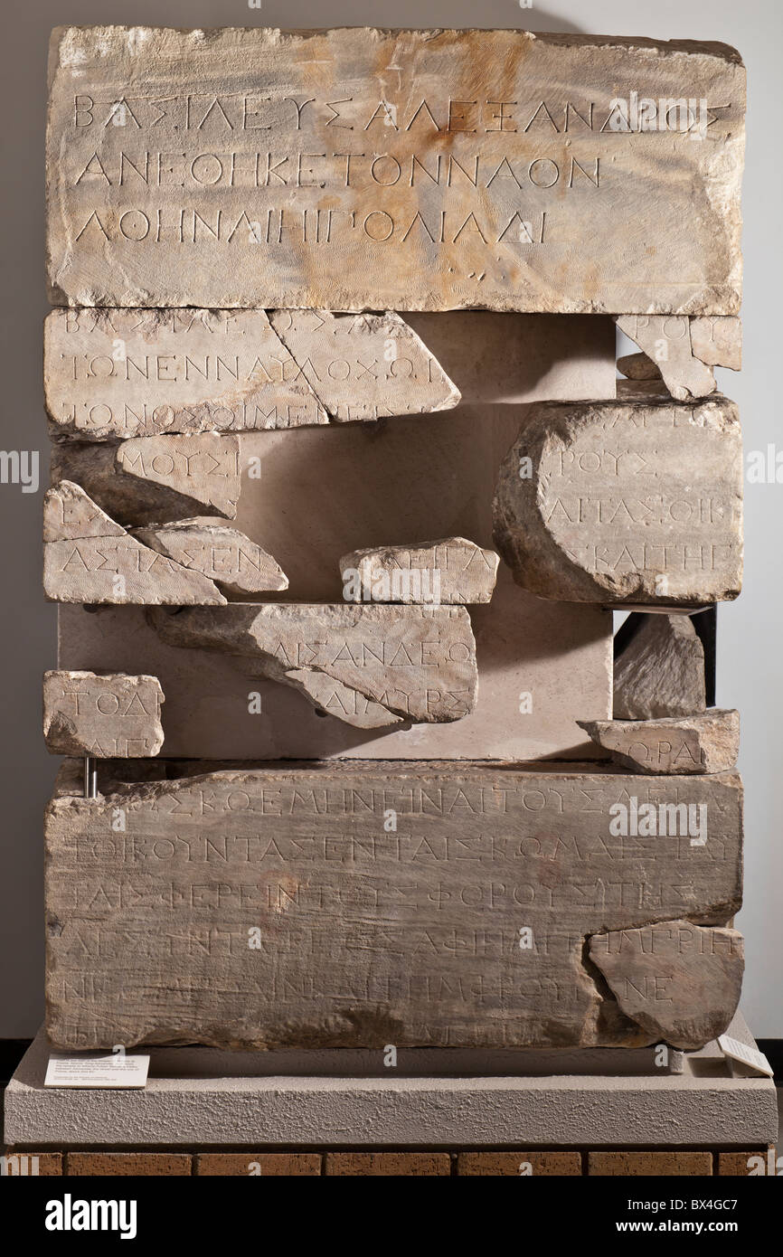 Inscription from the sanctuary of Athena Polias at Priene stating that ...