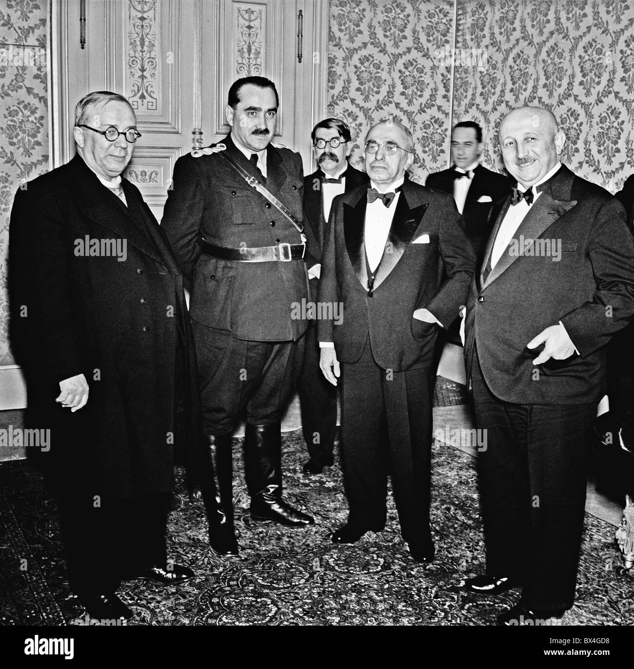 President of Czechoslovakia Emil Hacha during Dec. 14 1938 visit to ...