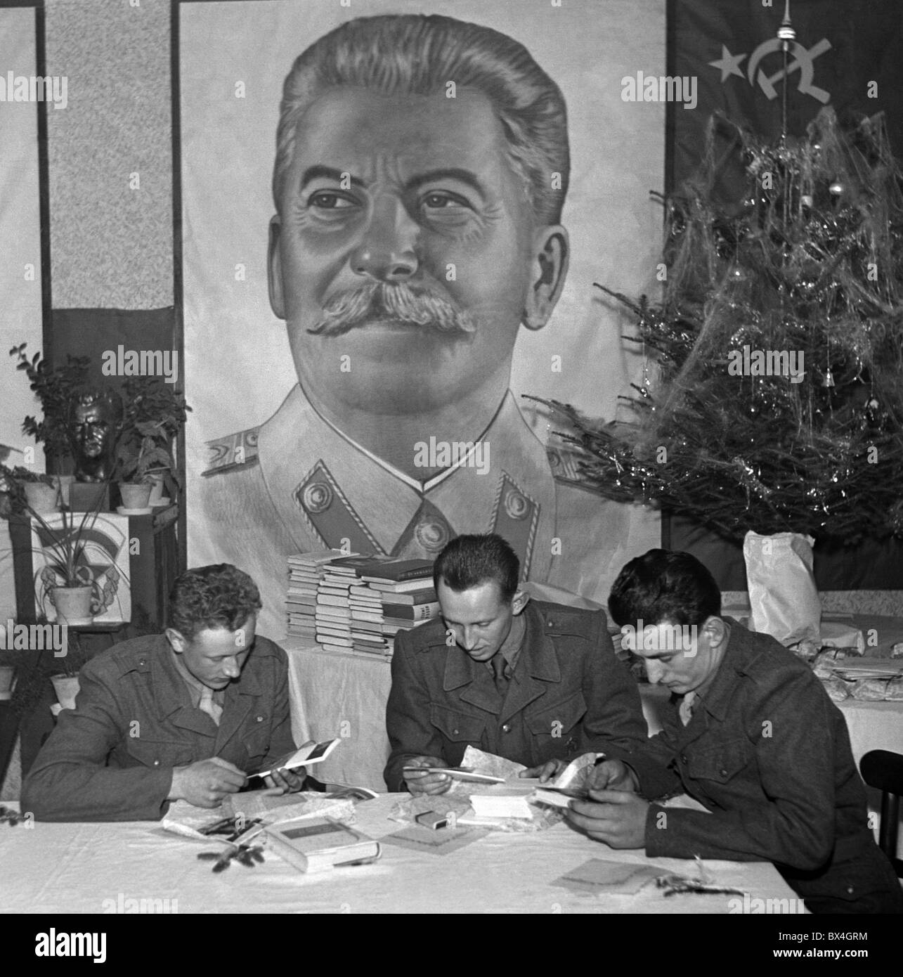 Propaganda photo with stalin hi-res stock photography and images - Alamy
