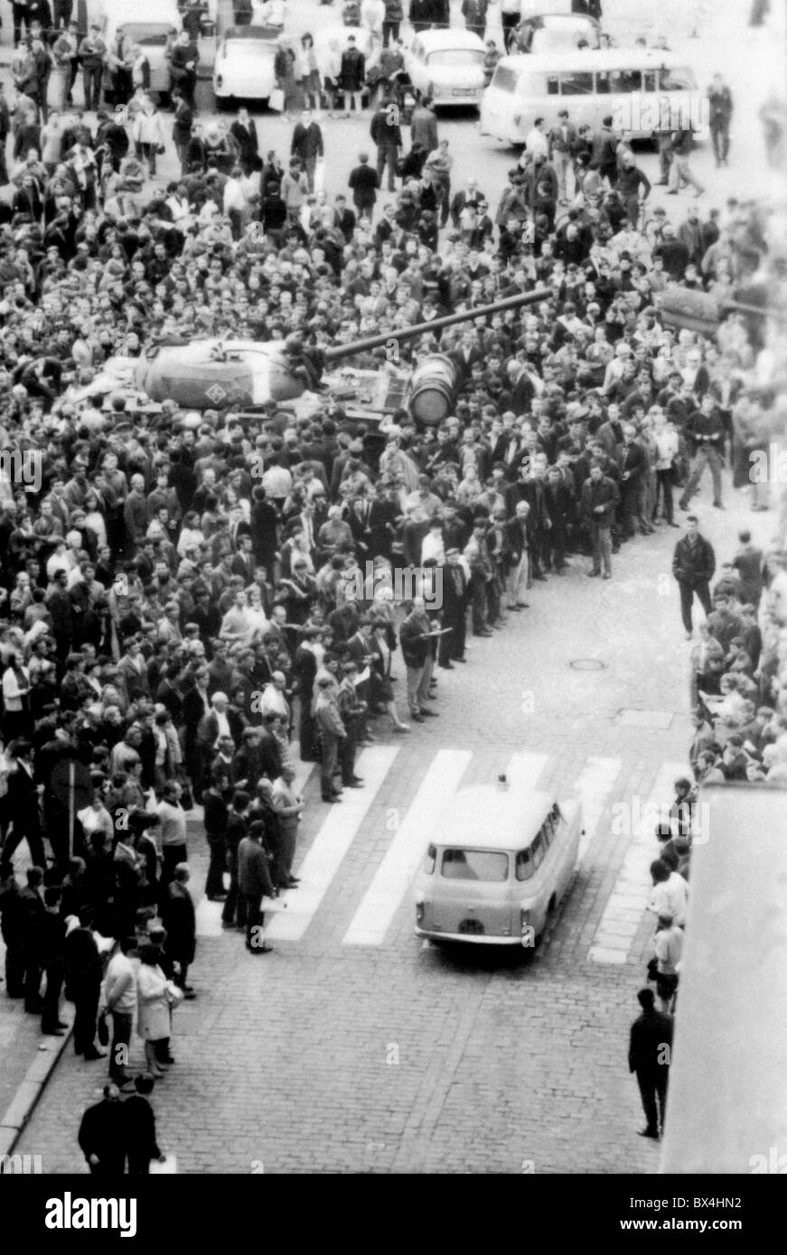 Prague spring 1968 tank hi-res stock photography and images - Alamy