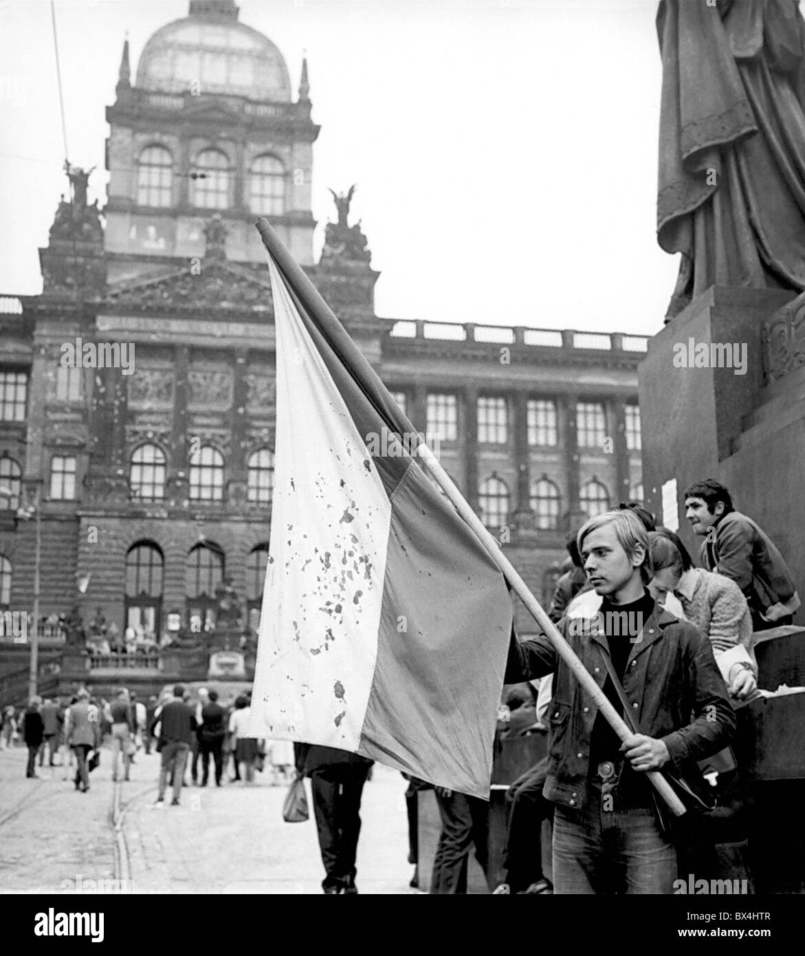 The so called blood flag Black and White Stock Photos & Images - Alamy