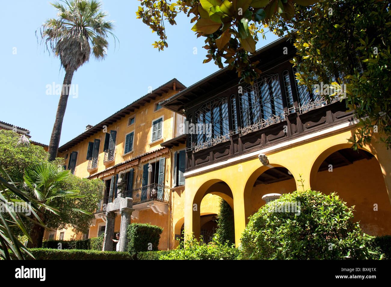 Il Vittoriale at Gardone Riviera on Lake Garda, Northern Italy Stock ...