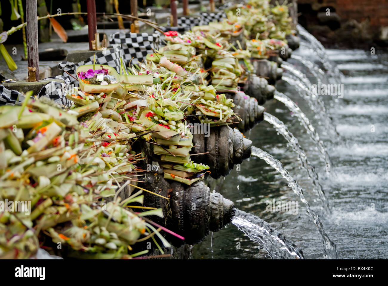 offerings to gods in hindu temple, Bali, Indonesia Stock Photo - Alamy