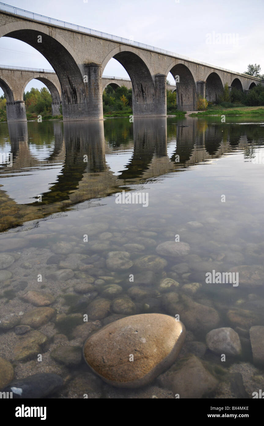 Bridge over ardeche river hi-res stock photography and images - Alamy