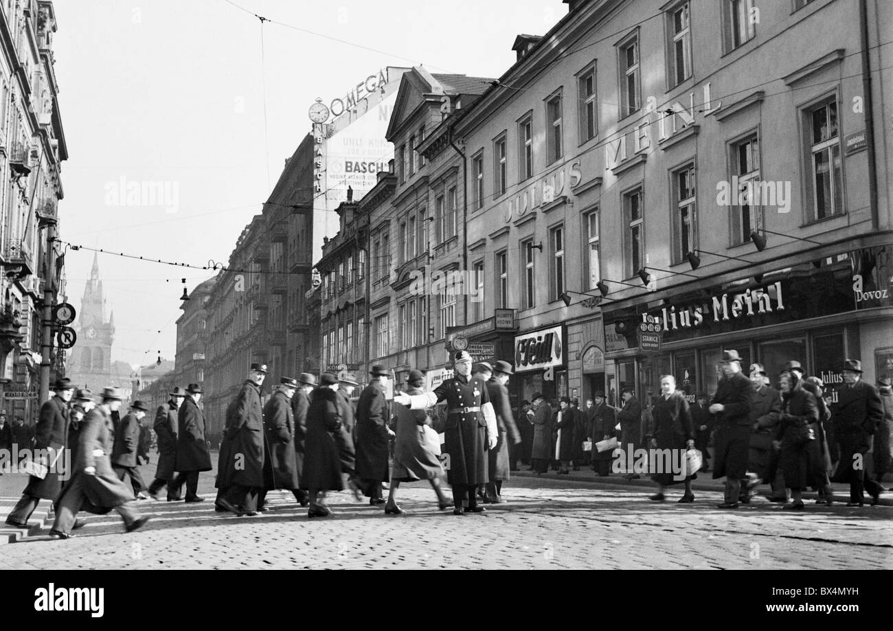 German occupation of czechoslovakia Black and White Stock Photos ...