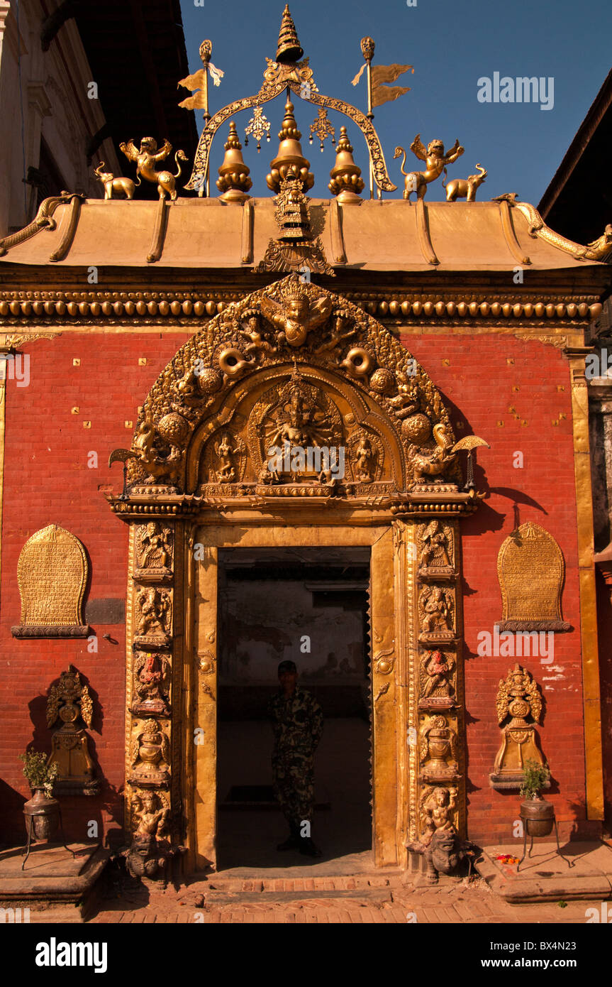 Ornate gateway, Bhaktapur, Nepal Stock Photo - Alamy