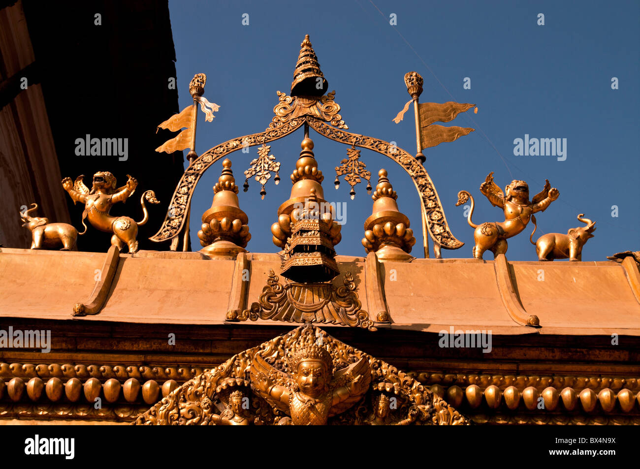 Ornate gateway, Bhaktapur, Nepal Stock Photo - Alamy