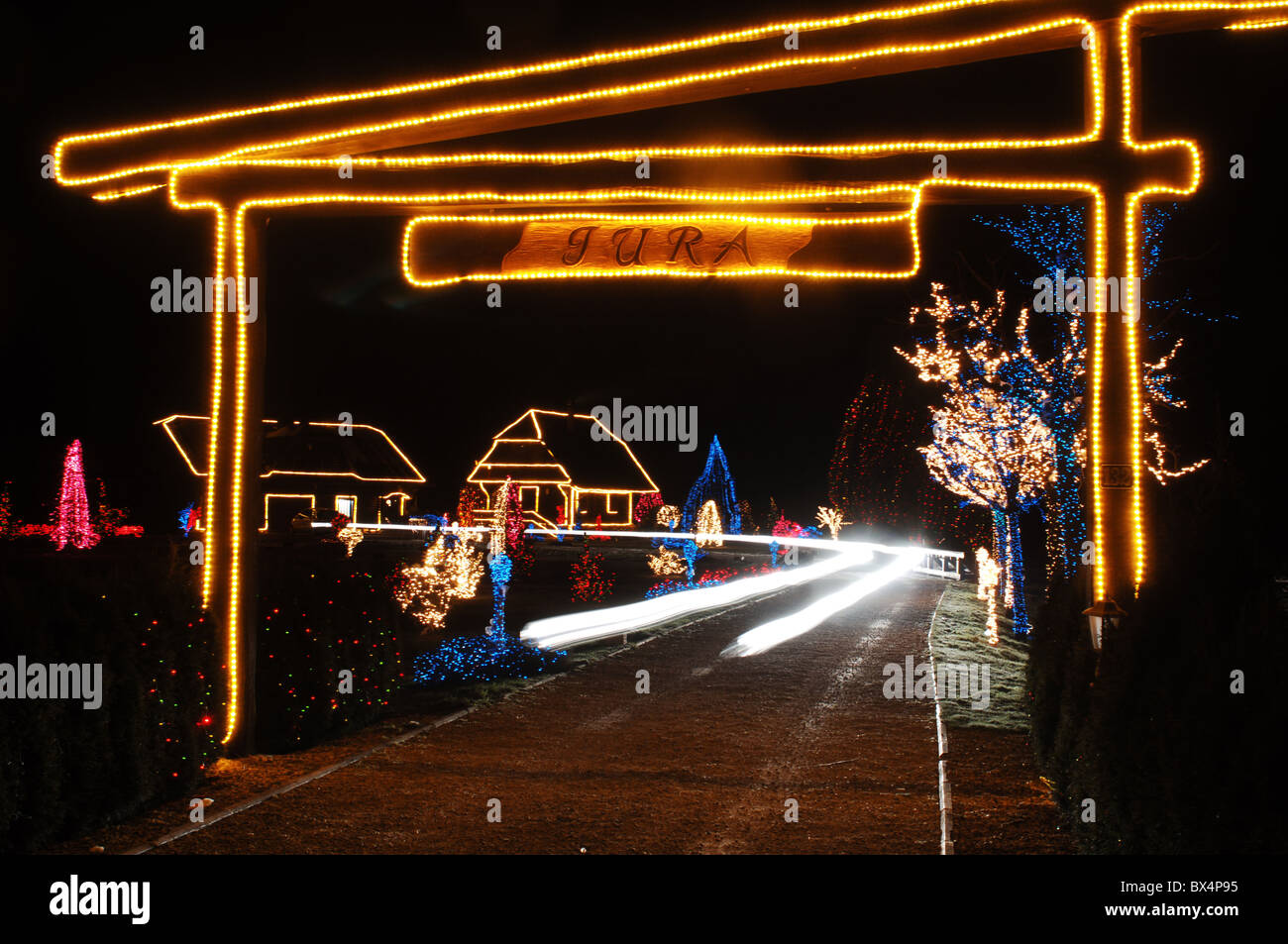 Christmas decoration Salay family house in Grabovnica near city of ...