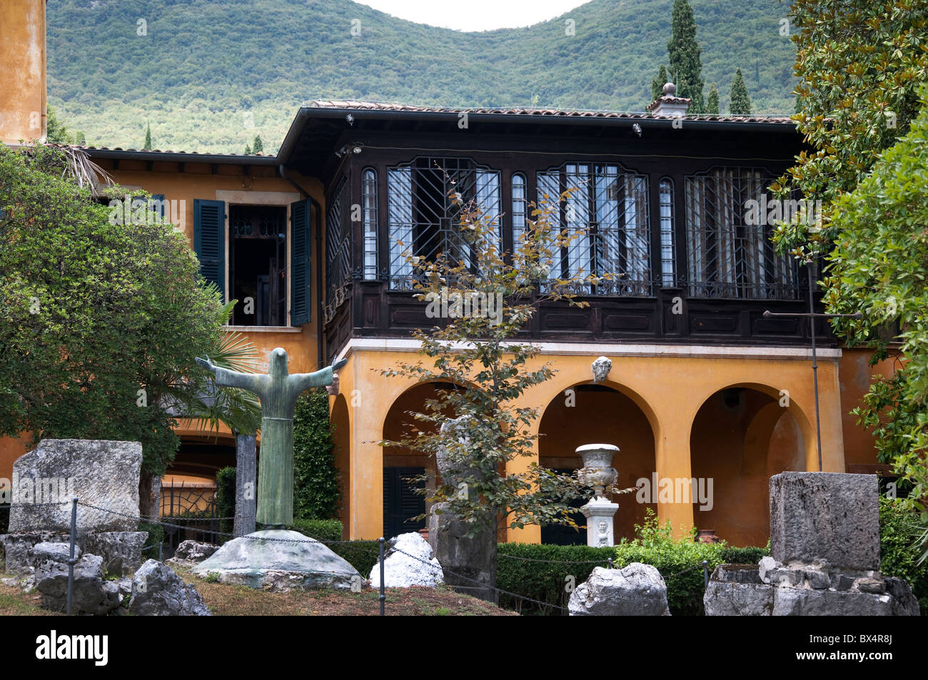 Il Vittoriale at Gardone Riviera on Lake Garda, Northern Italy Stock ...