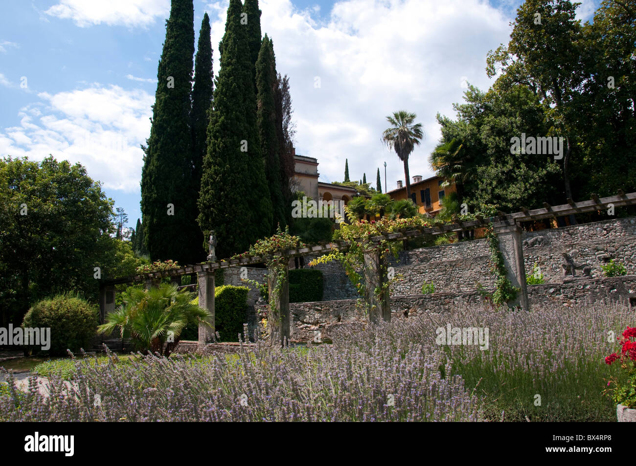 Il Vittoriale at Gardone Riviera on Lake Garda, Northern Italy Stock ...