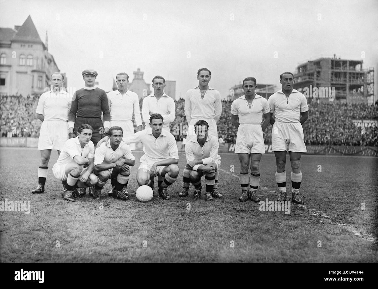 Prague, Letna Stadium in 1937, Austrian Soccer team Admira Vienna Stock ...