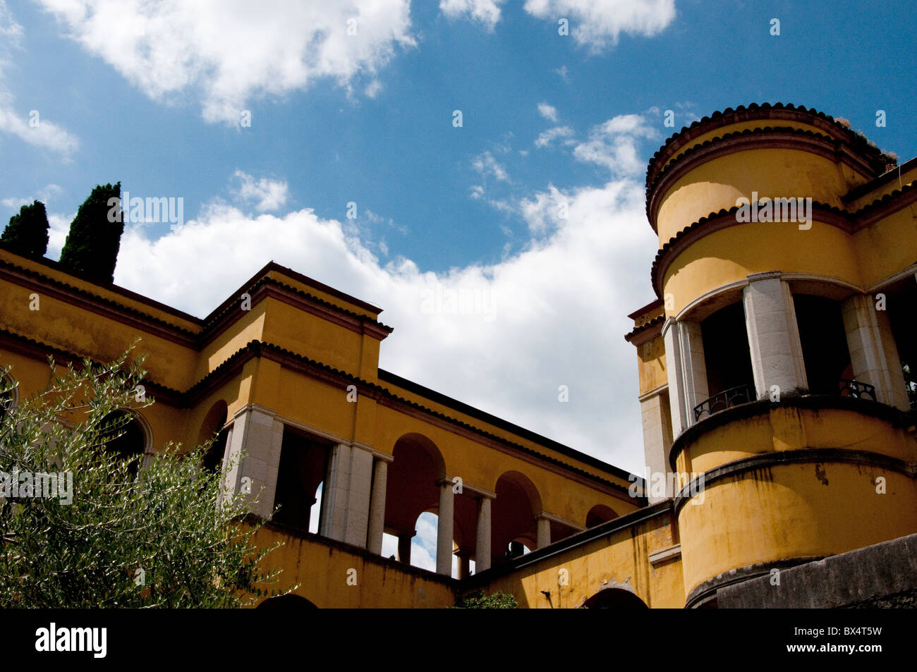 Il Vittoriale at Gardone Riviera on Lake Garda, Northern Italy Stock ...