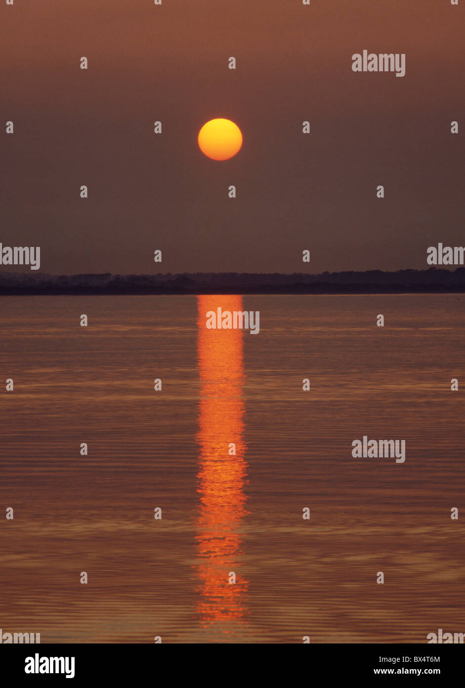 Sunset Over Irish Sea, Ireland Stock Photo - Alamy