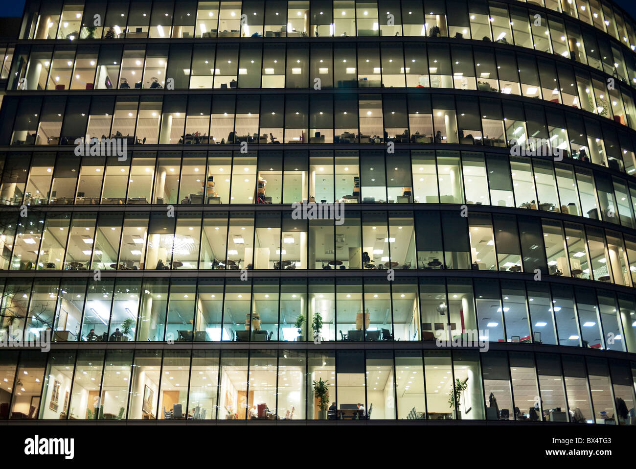 Office windows in the business district of More London Stock Photo - Alamy