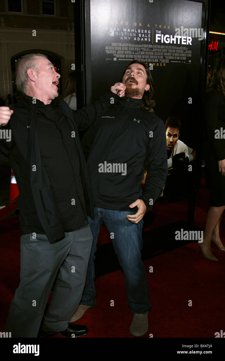 DICKY EKLUND CHRISTIAN BALE THE FIGHTER LOS ANGELES PREMIERE HOLLYWOOD ...