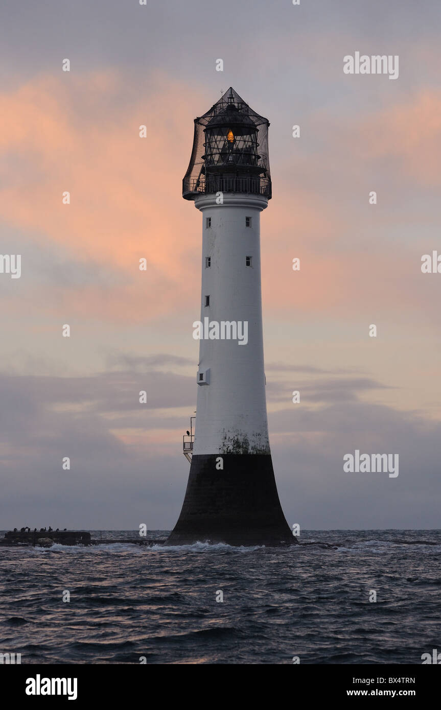The Bell Rock lighthouse (12 miles off of Arbroath), Angus, Scotland ...