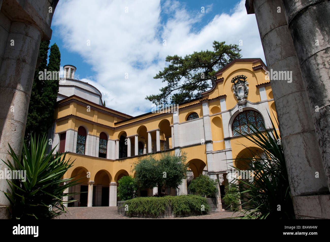 Il Vittoriale at Gardone Riviera on Lake Garda, Northern Italy Stock ...