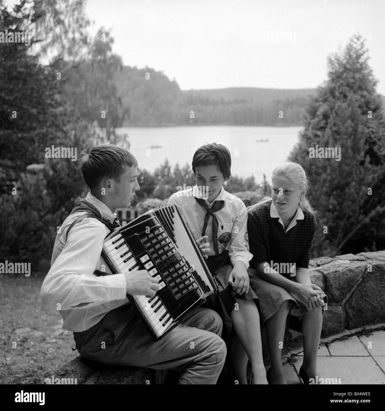 International Pioneer camp, Communist youth organization Stock Photo ...