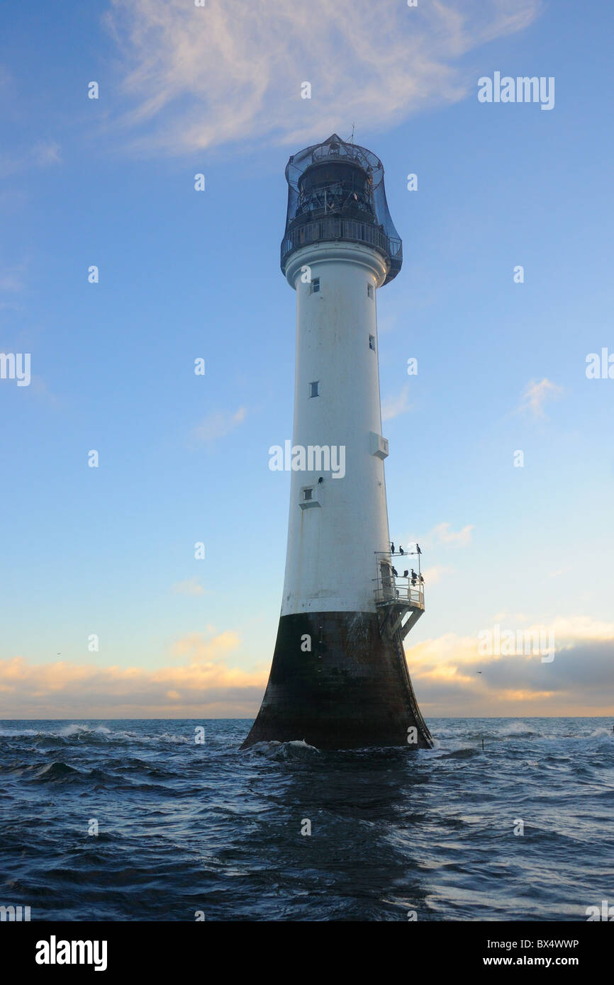 The Bell Rock lighthouse (12 miles off of Arbroath), Angus, Scotland ...