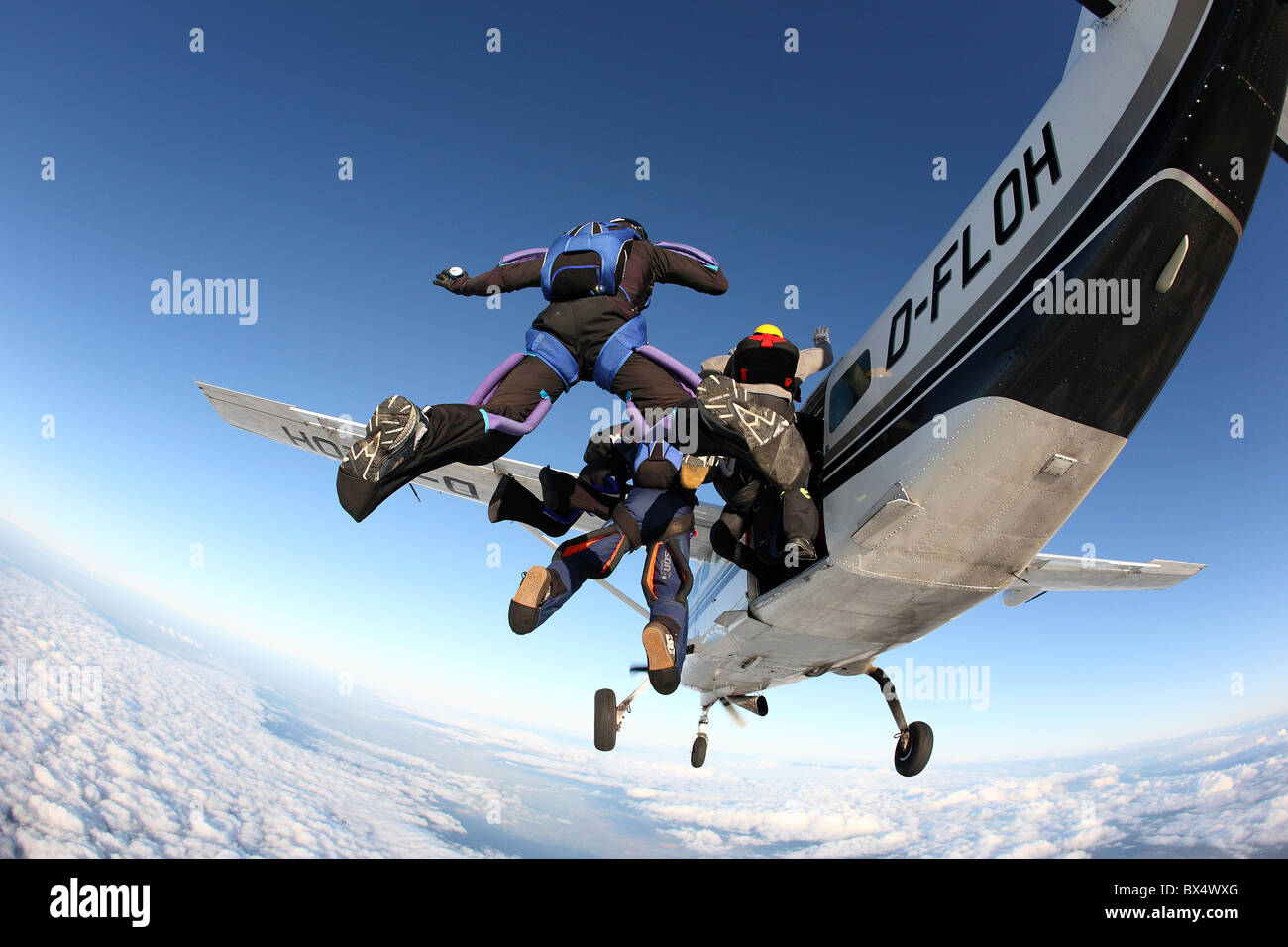 Skydiver falling from plane hi-res stock photography and images - Alamy
