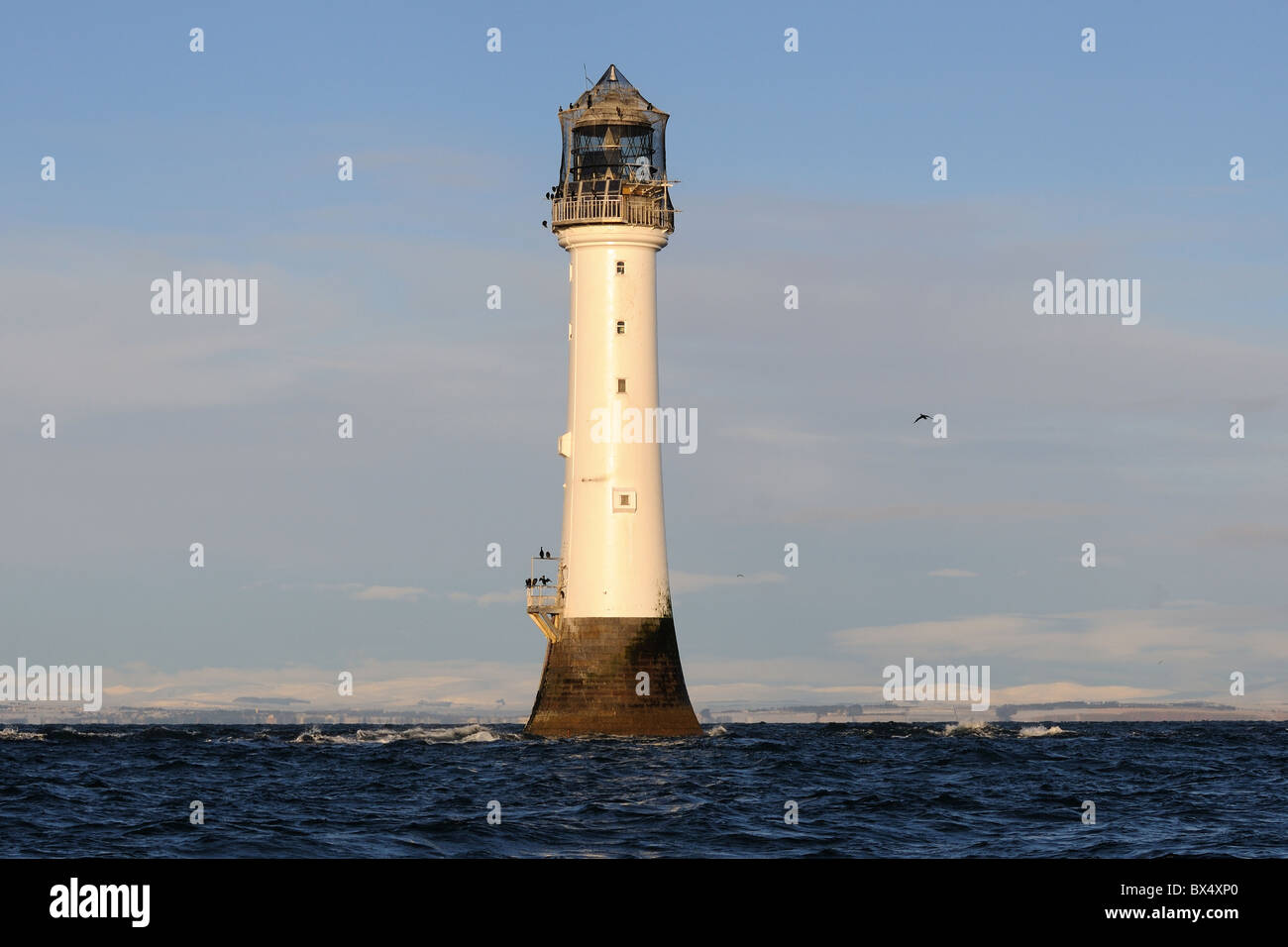 The Bell Rock lighthouse (12 miles off of Arbroath), Angus, Scotland ...