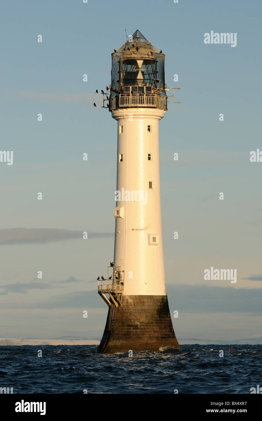 The Bell Rock lighthouse (12 miles off of Arbroath), Angus, Scotland ...