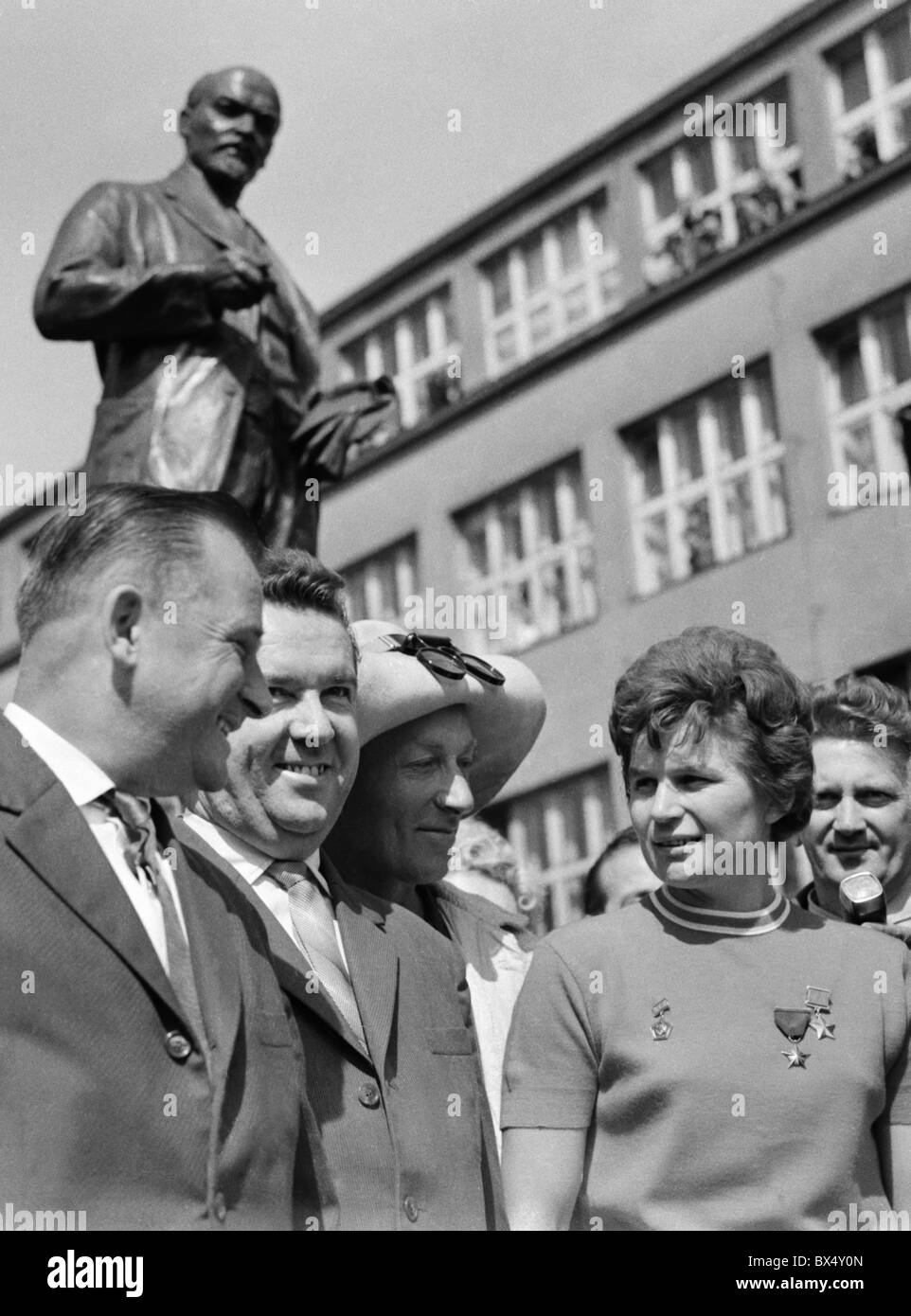 Valentina Tereskovova, first woman in space, Pilsen, Lenin Stock Photo ...