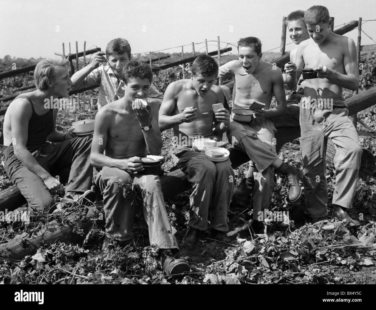 Student break in Black and White Stock Photos & Images - Alamy