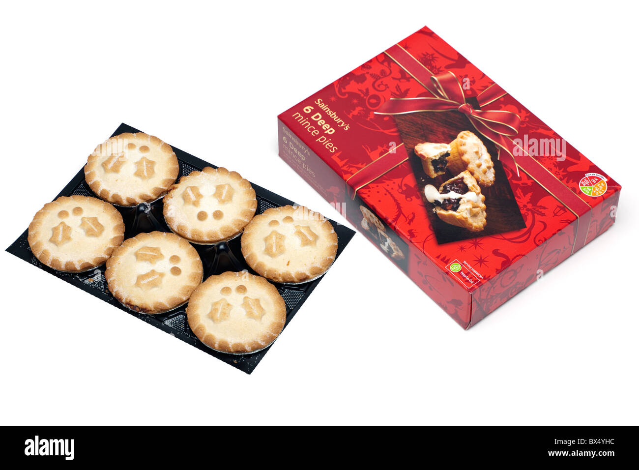 Packet of mince pies Cut Out Stock Images & Pictures - Alamy