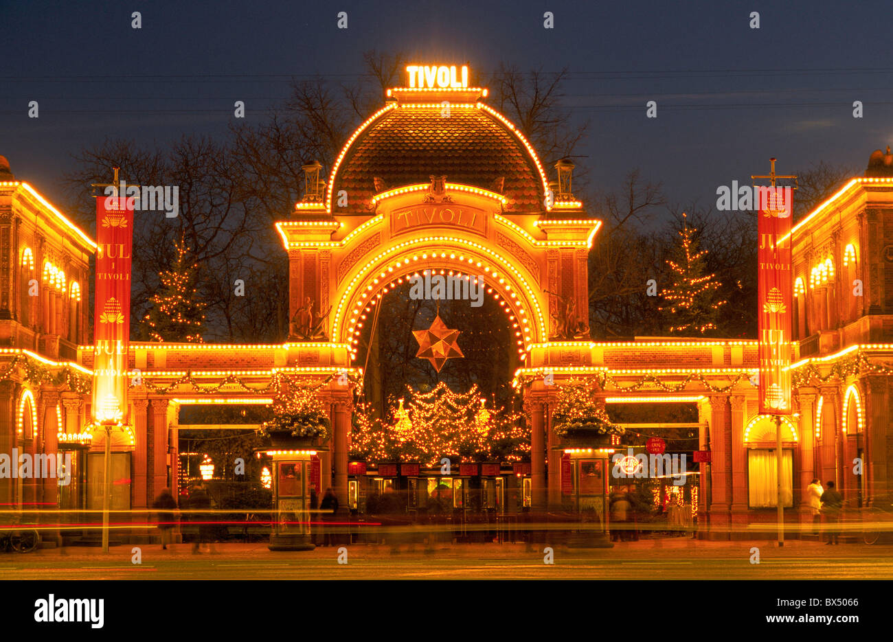Copenhagen - Entrance to Tivoli amusement park and pleasure gardens ...