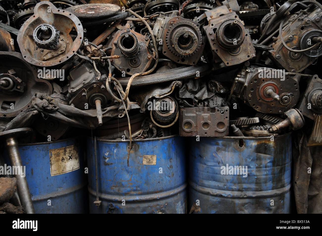 Scrap yard in Bangkok Stock Photo - Alamy