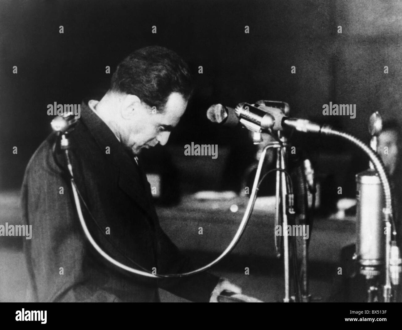 Rudolf Slansky, political process, trial, hearing Stock Photo - Alamy
