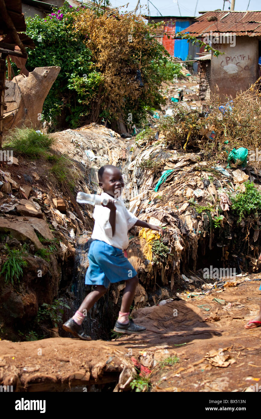 Kibera slum, Nairobi, Kenya Stock Photo - Alamy