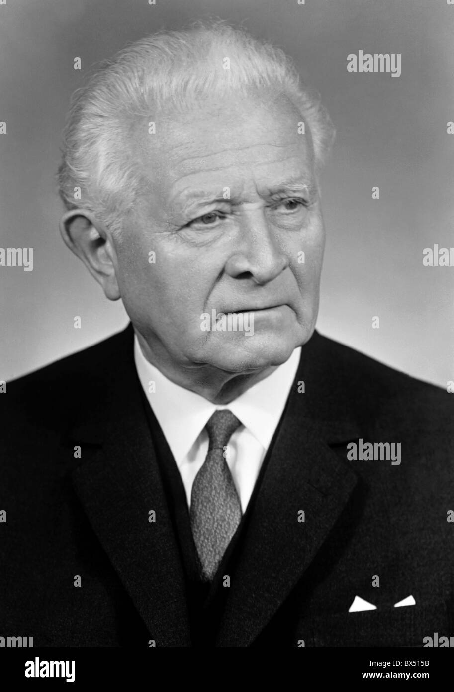 President Ludvik Svoboda, portrait, headshot Stock Photo - Alamy