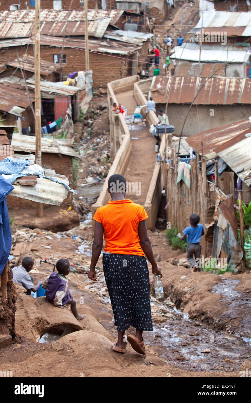 Kibera slum, Nairobi, Kenya Stock Photo - Alamy