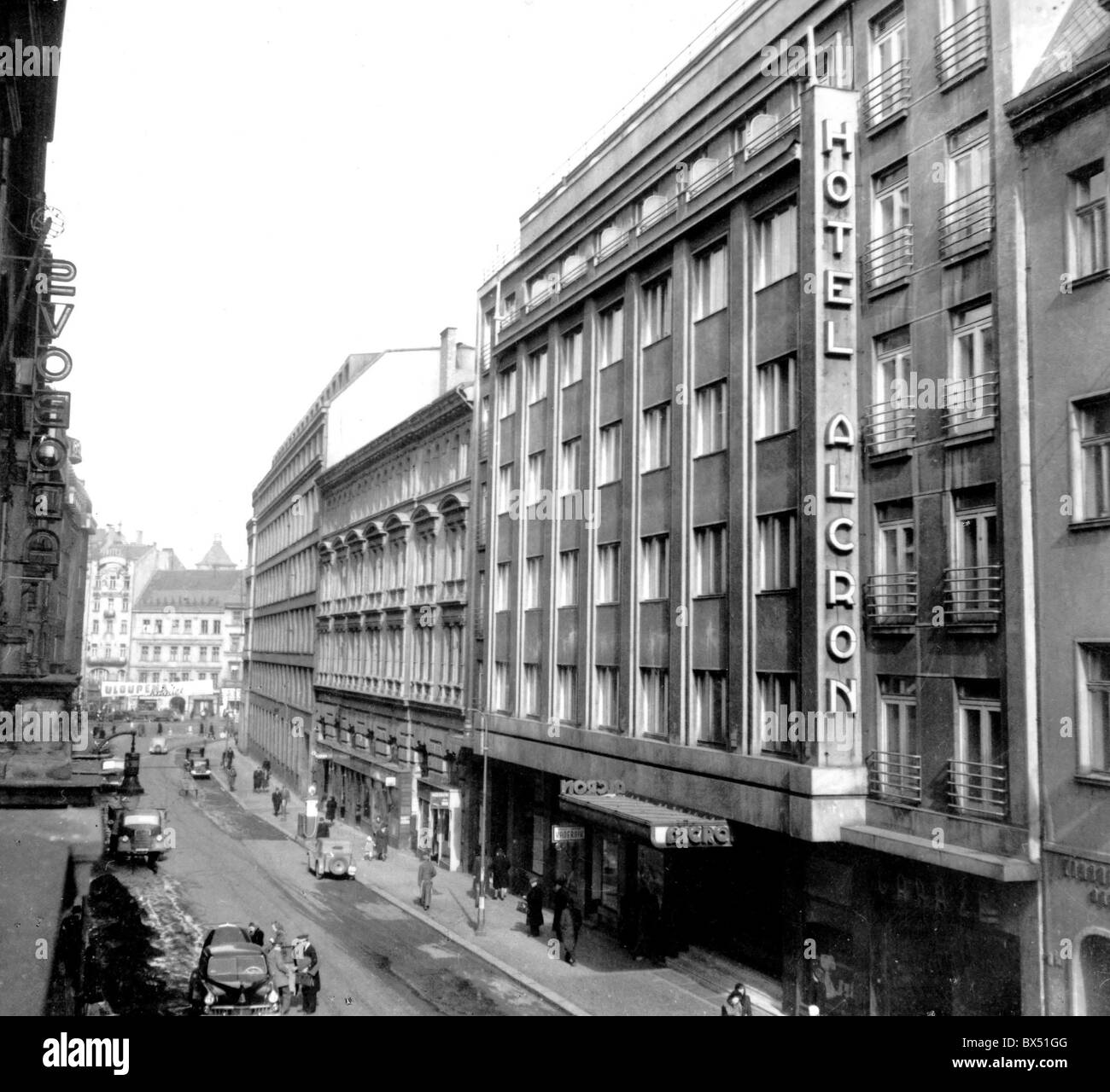 Hotel Alcron in Prague, Czechoslovakia, on a file photo from 1933. (CTK ...