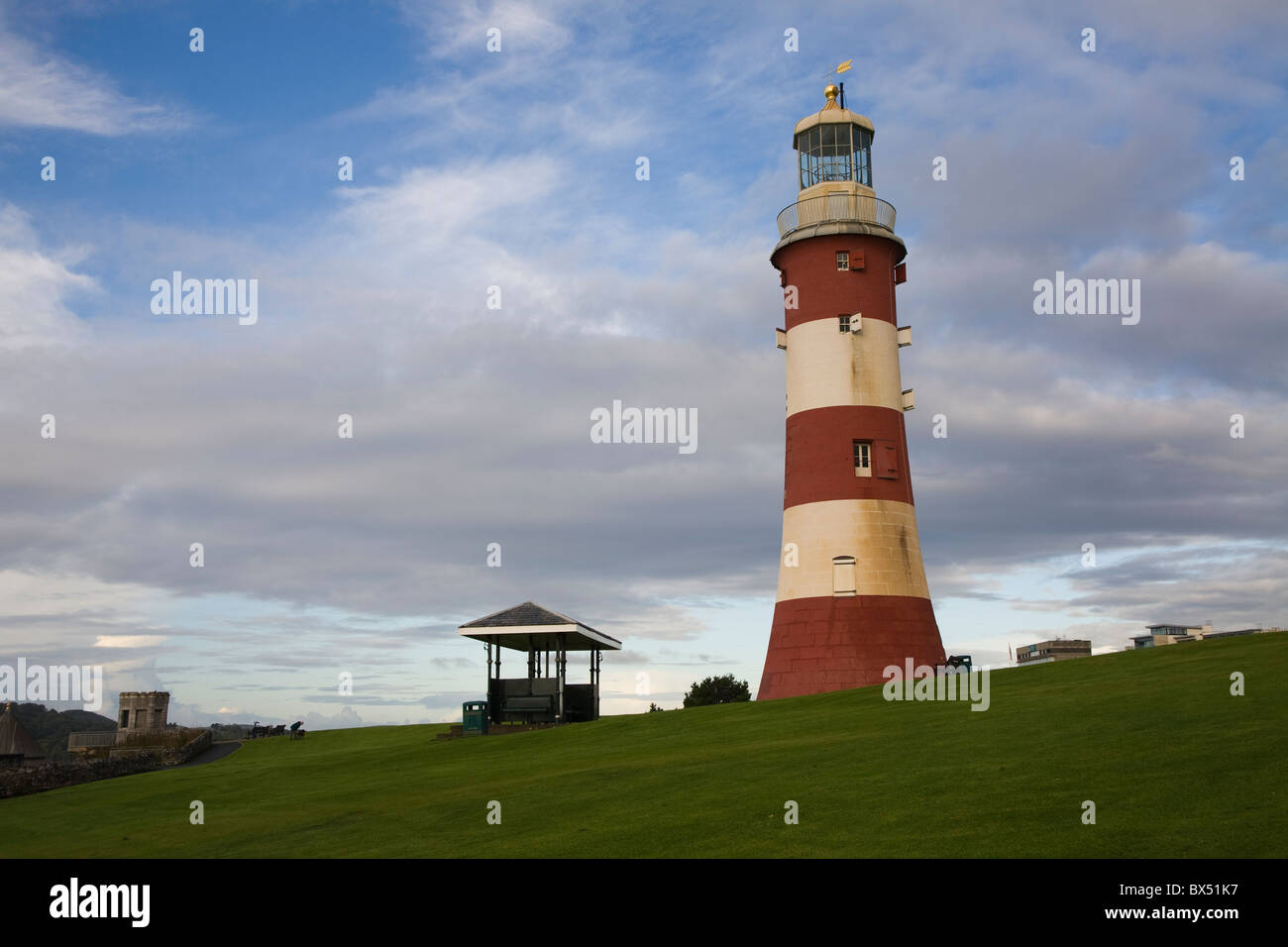 Lighthouse Plymouth, The Hoe, Devon Stock Photo - Alamy