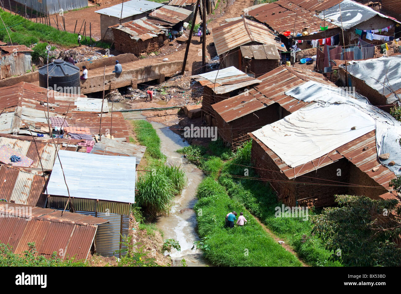 Kibera slum, Nairobi, Kenya Stock Photo - Alamy