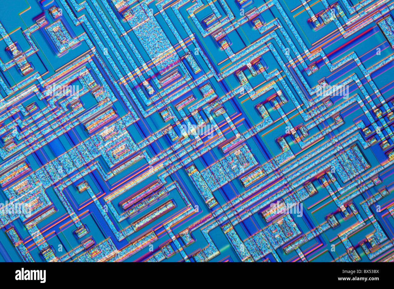 Microchip, light micrograph Stock Photo - Alamy