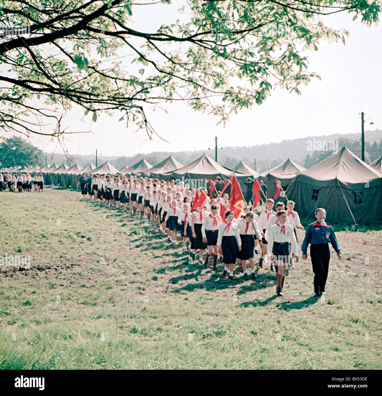 Pioneers, Communist youth, Pioneer scarf, red Stock Photo - Alamy