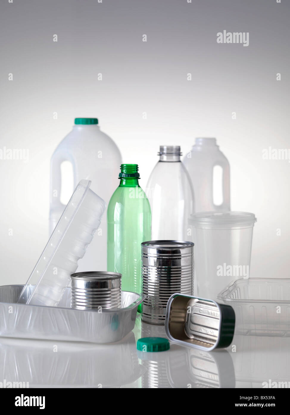 Recyclable bottles and cans hi-res stock photography and images - Alamy