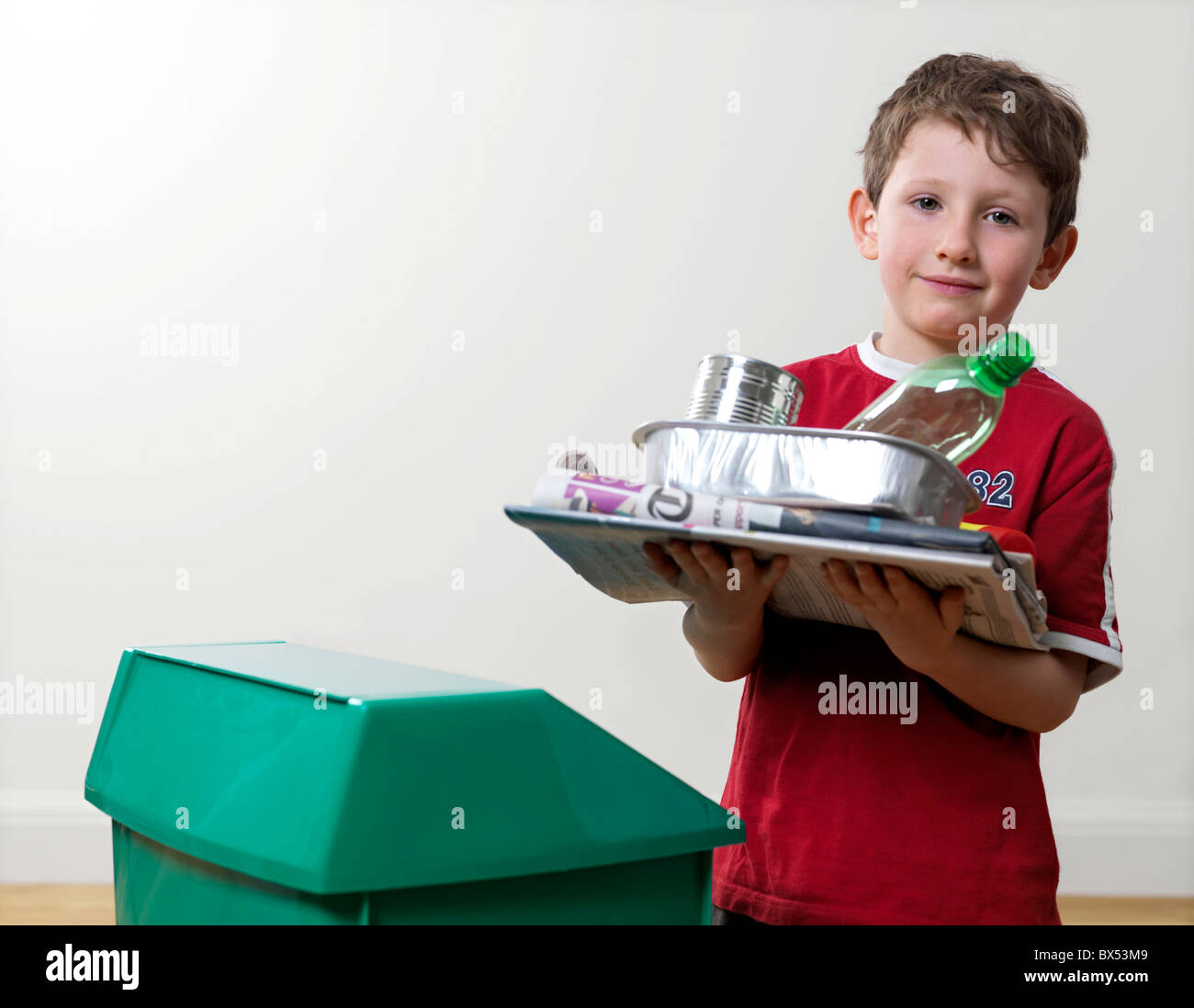 Recyclable household waste Stock Photo - Alamy